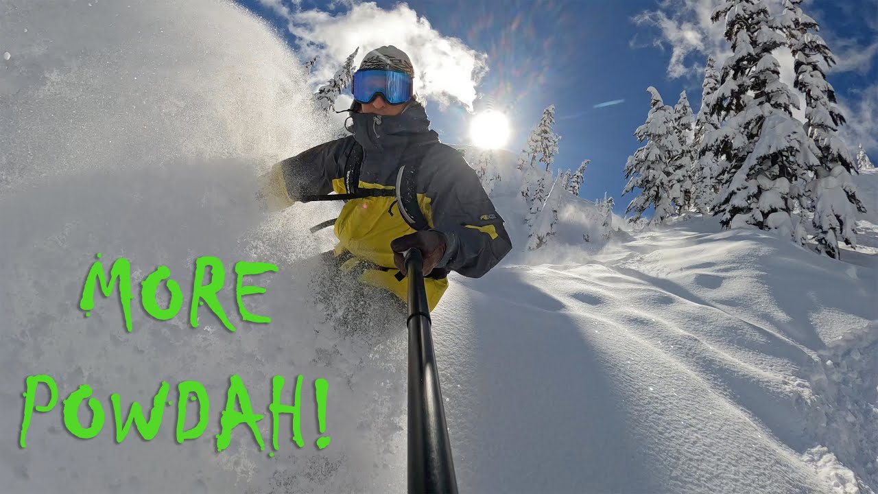 Alpental - DEEP Day out Nash Gate Bluebird powder - Snowboarding with ...