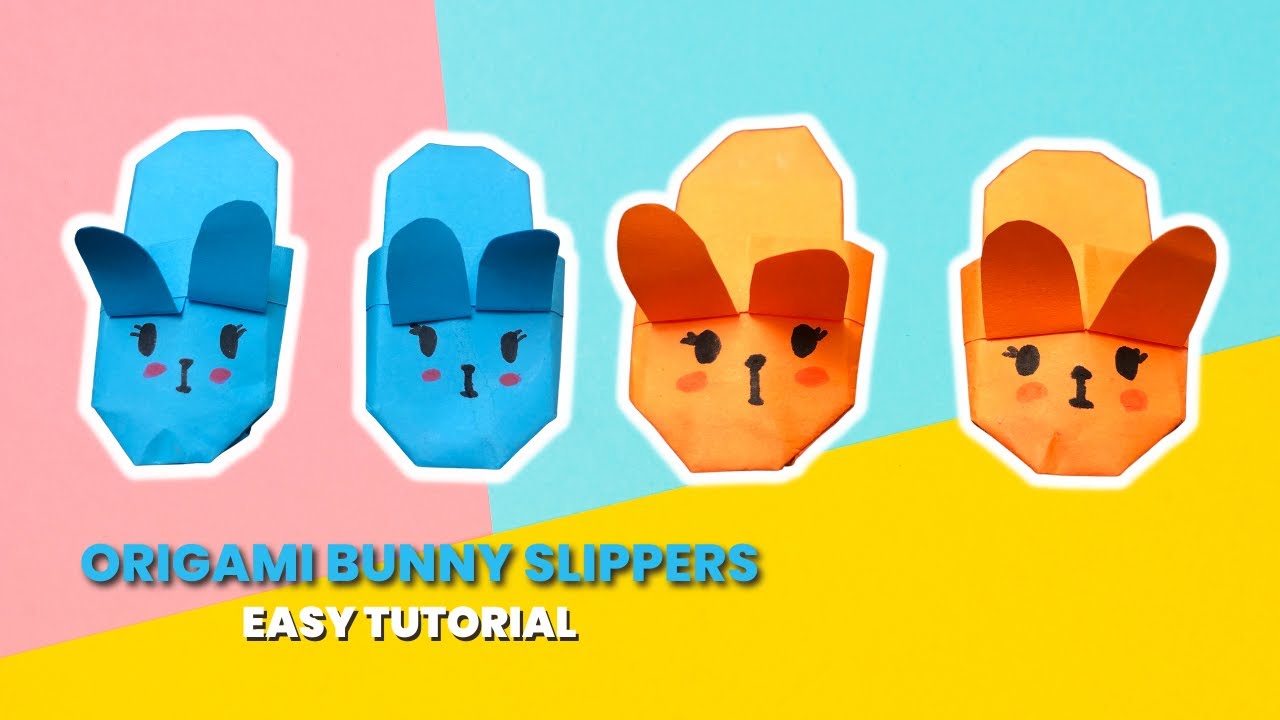 Origami Slippers Bunny | Origami Paper Slippers Bunny | DIY | Hello ...