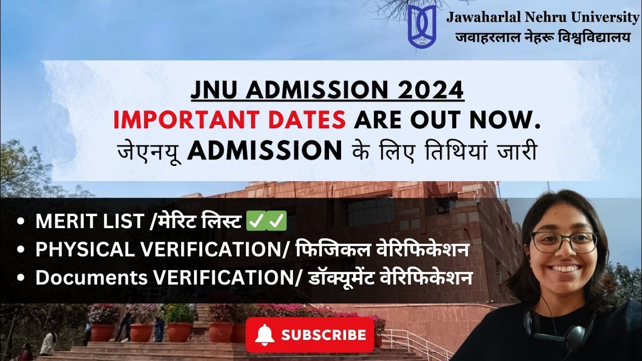 JNU ADMISSION 2024 Dates Are OUT | Sunidhi Sahni #jnu #jnuadmission ...