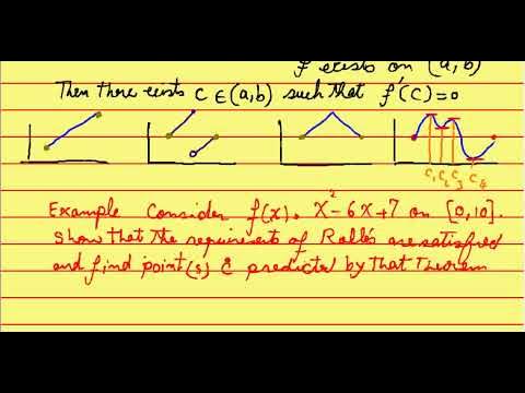 Calculus 1, Lecture 26, The Mean Value Theorem - YouTube