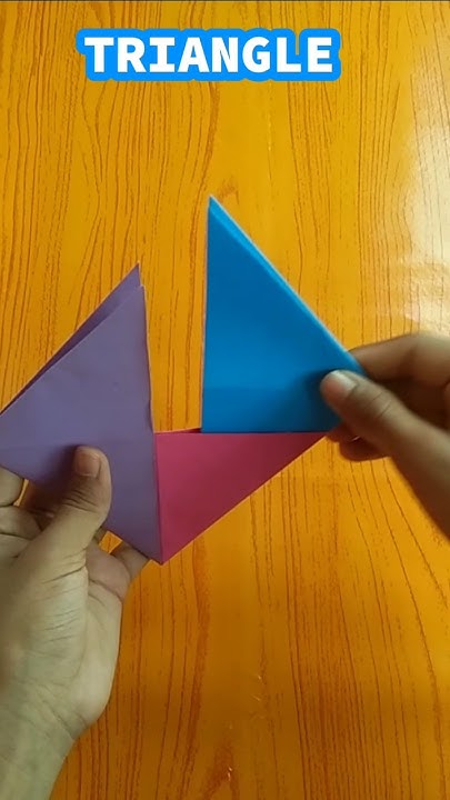 HOW TO MAKE TRIANGLE 3D MODEL WITH PAPER | ORIGAMI TRIANGLE TUTORIAL ...