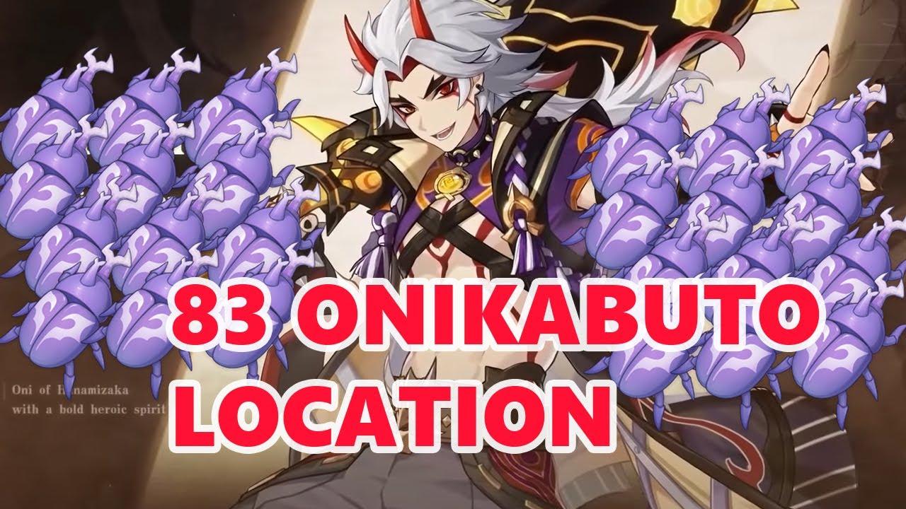 ONIKABUTO LOCATIONS GENSHIN IMPACT - YouTube