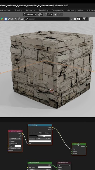 Agregar Ambient Occlusion a nuestras texturas en Blender / Cycles PARTE ...