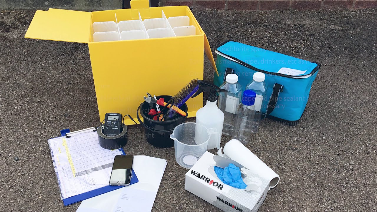 Water sampling for microbiology, minerals and flow rate - YouTube