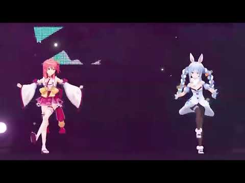 [hololive SUPER EXPO 2023 Day 2] Usada Pekora and Sakura Miko - Mosh Race - YouTube
