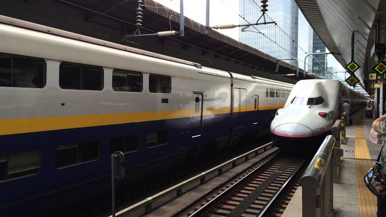 上越新幹線 「Maxとき」 東京駅発車 "Max Toki" Jōetsu Shinkansen Tokyo Station (2014.9 ...