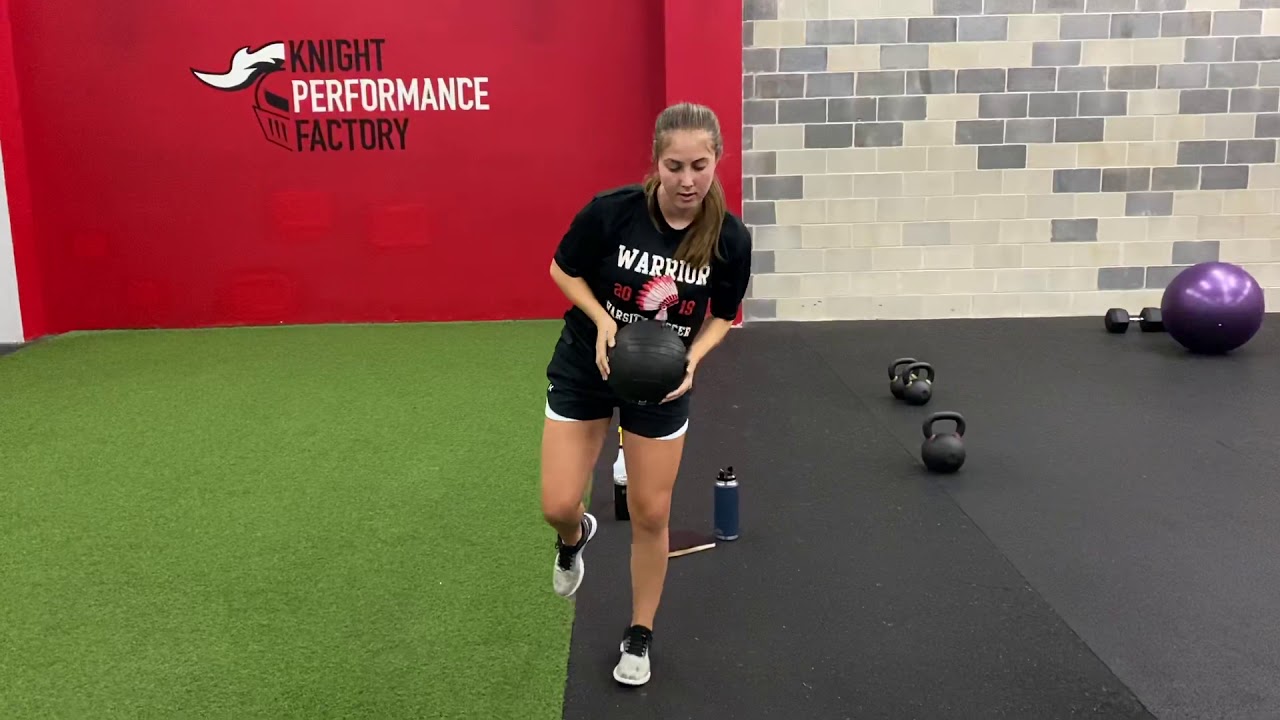 Single Leg Medball Pick Up - YouTube