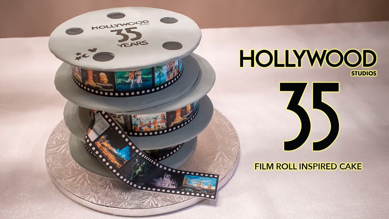 Hollywood Studios 35th Anniversary Cake 🎬 - YouTube