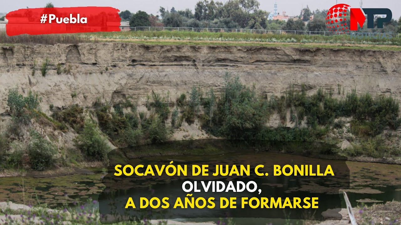 Así luce socavón de Juan C. Bonilla a dos años de formarse - YouTube