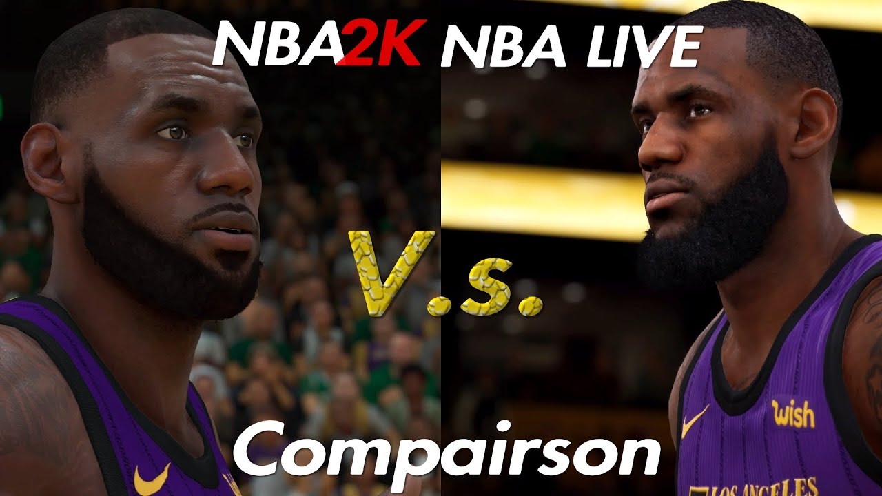 NBA 2K20 Vs NBA LIVE 19 | OFFICIAL Graphics Comparison & Renders - YouTube