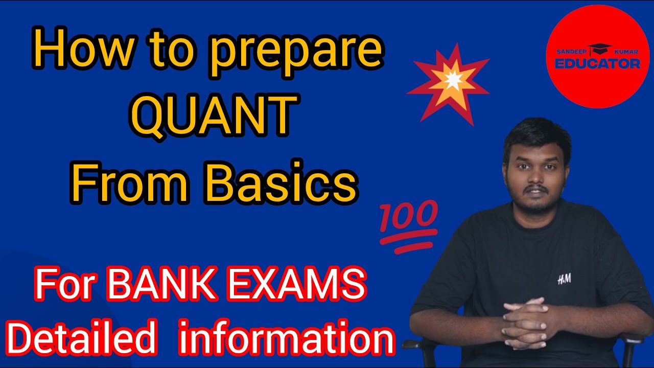 HOW TO PREPARE QUANT FROM BASICS 2024 #quant #bankexams - YouTube