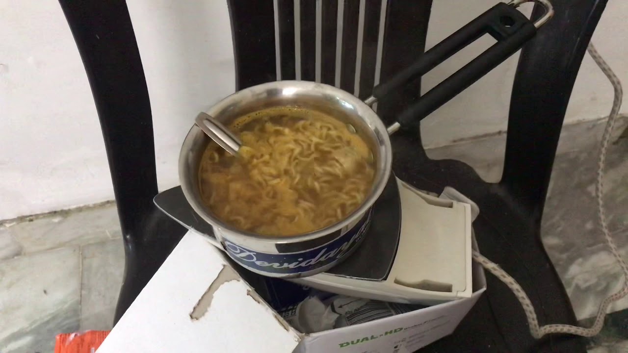 How to Use Iron Box for Cooking Maggie - YouTube