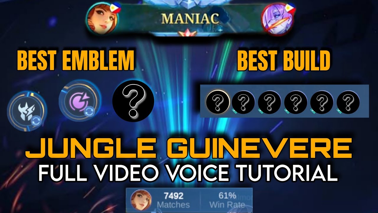 JUNGLE GUINEVERE COMPLETE FULL VIDEO VOICE TUTORIAL | GUINEVERE GAMEPLAY | TIPS AND TRICKS ...