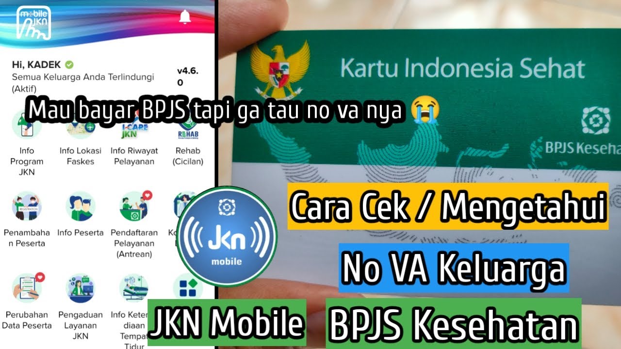 Cara Mengetahui No VA Keluarga BPJS Kesehatan Online - YouTube