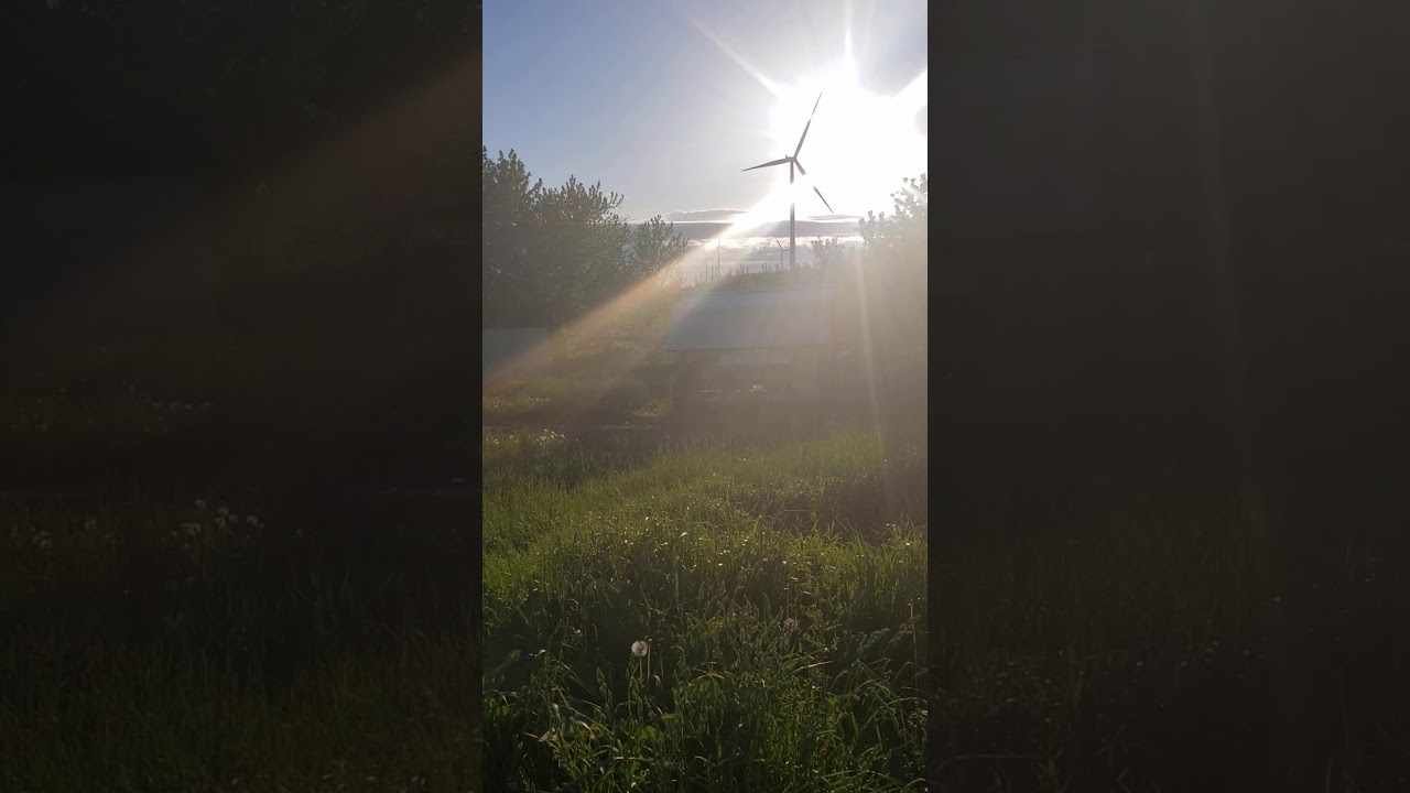 Shadow flicker from k2 wind turbine 202 - YouTube