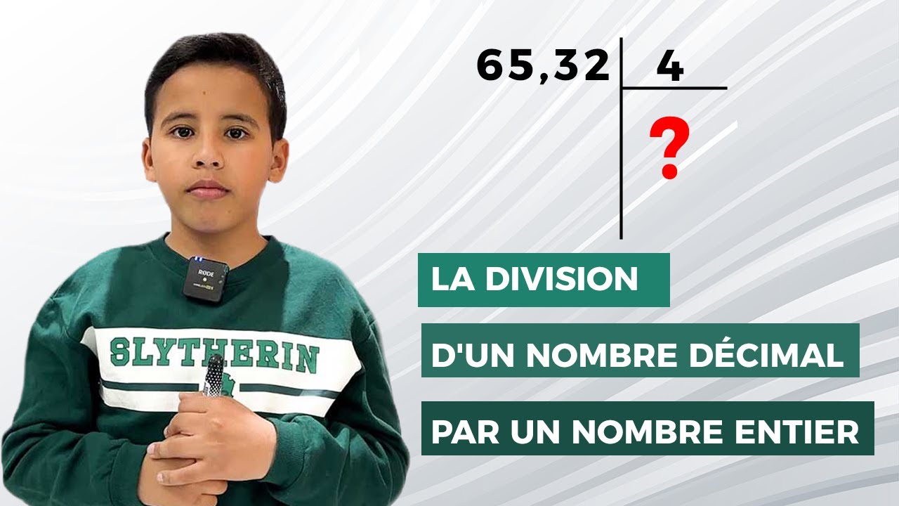 La division d'un nombre décimal par un nombre entier - YouTube