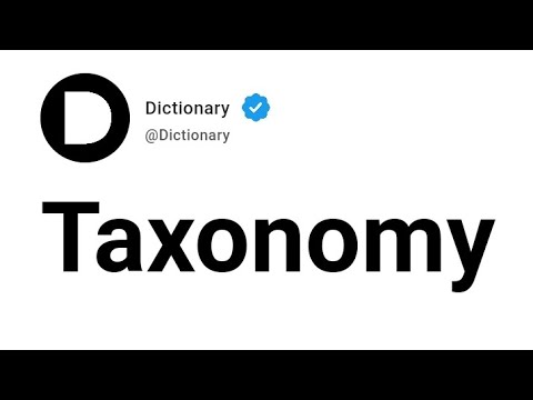 Taxonomy Meaning In English - YouTube