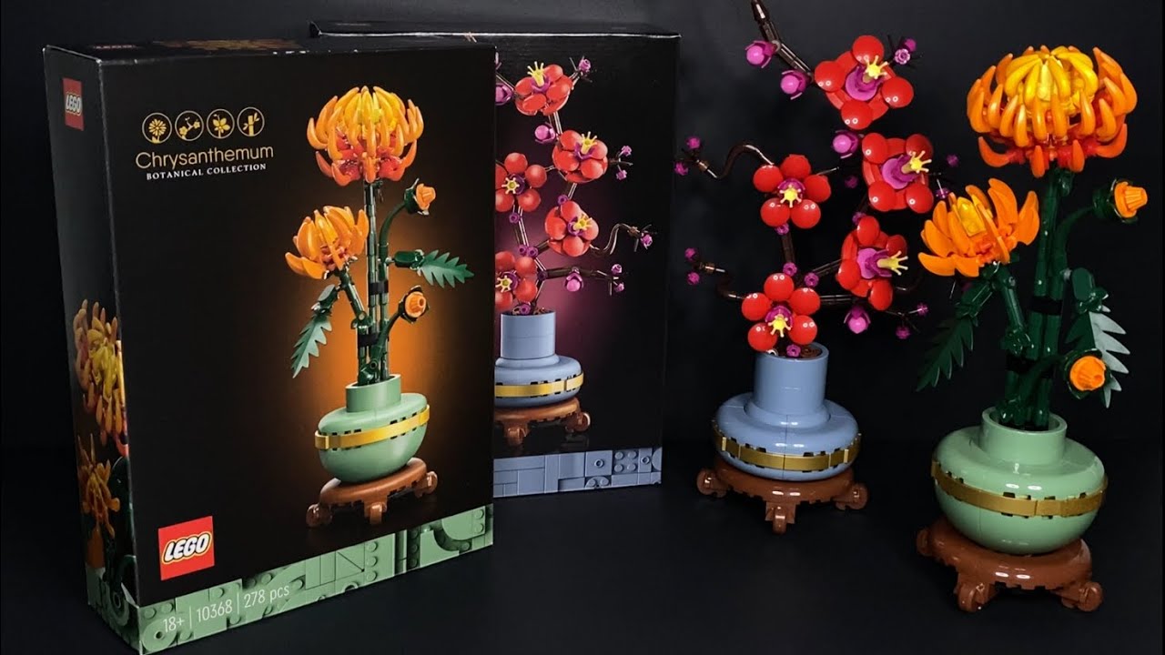 LEGO Botanical Collection Chrysanthemum & Plum Blossom Sets Review ...