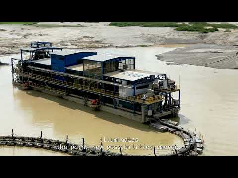 Navigation & Mooring System for a Gold Dredging Barge By Prowinch & Mineros Aluvial, Colombia
