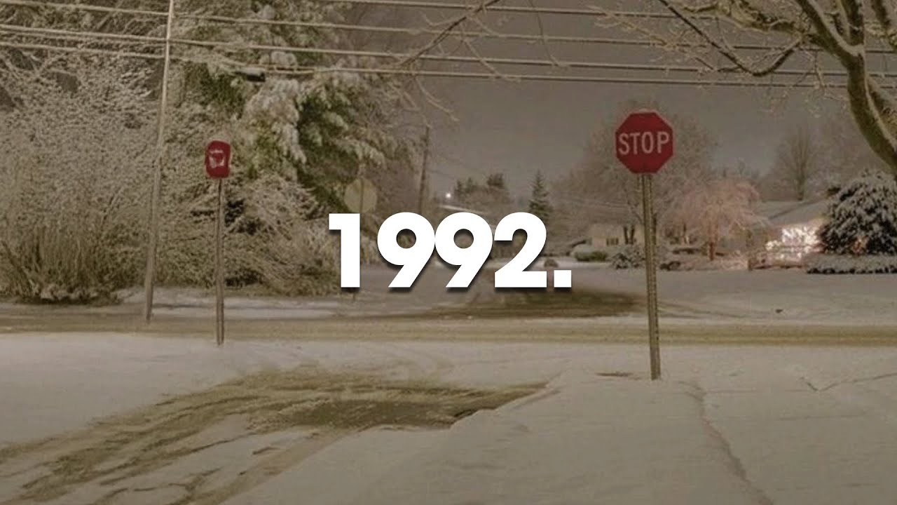 SNOWING IN 1992 - YouTube