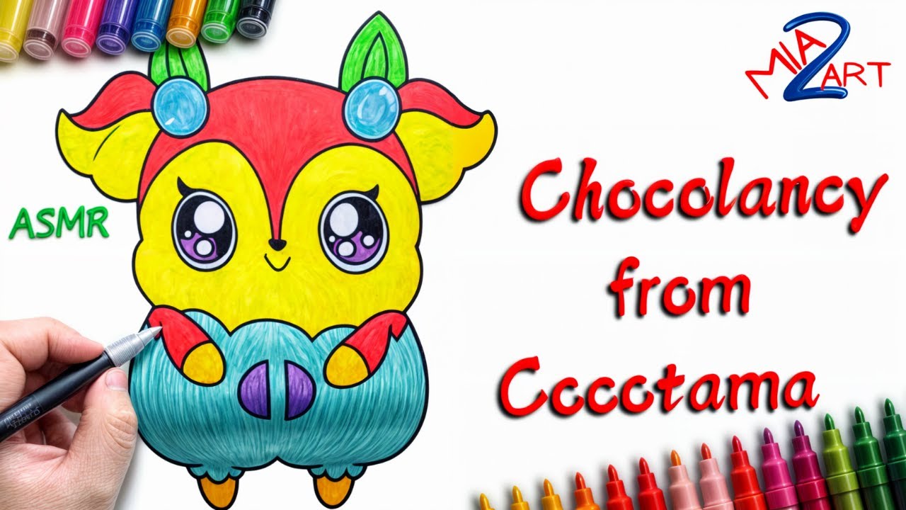 How to Draw a Super Cute Kawaii Character | Chocolancy from Cocotama ...