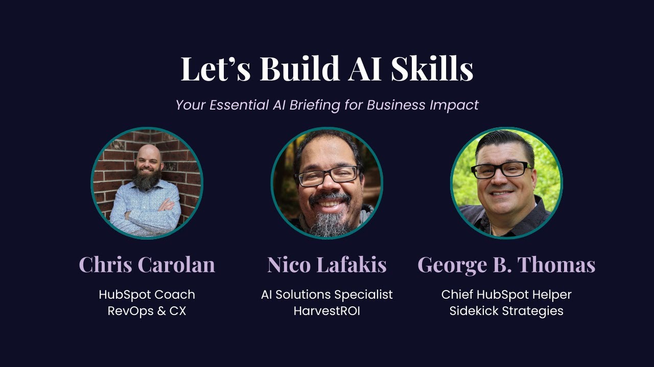 Let's Build AI Skills with Nico, George, and Chris - YouTube