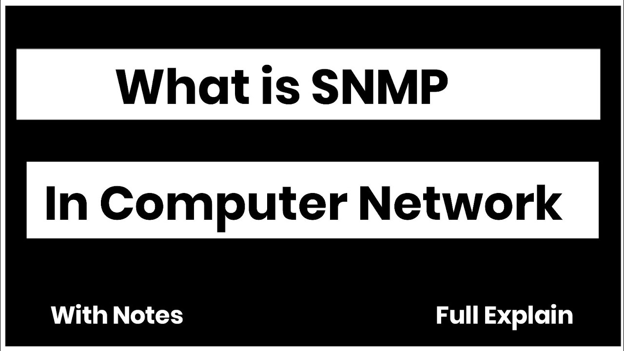 What is SNMP || Simple Network Management Protocol - YouTube