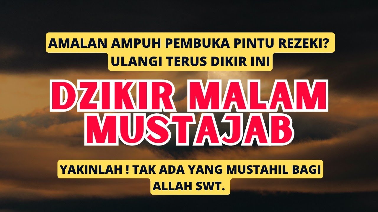 DZIKIR MALAM PEMBUKA PINTU REZEKI DZIKIR NABI SULAIMAN| NABI SULAIMAN ...