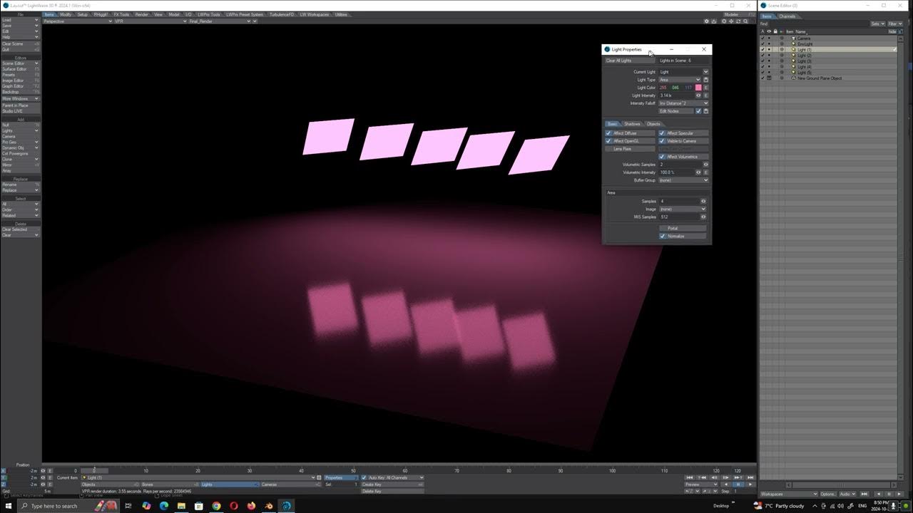 Blender vs Lightwave (changing light & object properties) - YouTube