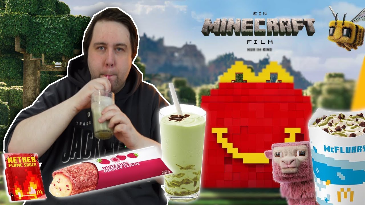 Minecraft Film Menü + McFlurry und Milkshake! + White Choc Himbeer ...
