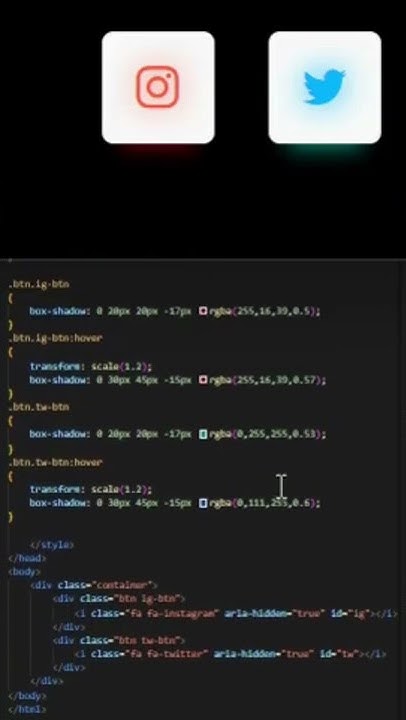 How to make social media hover icon effect html css bootstrap icons - YouTube