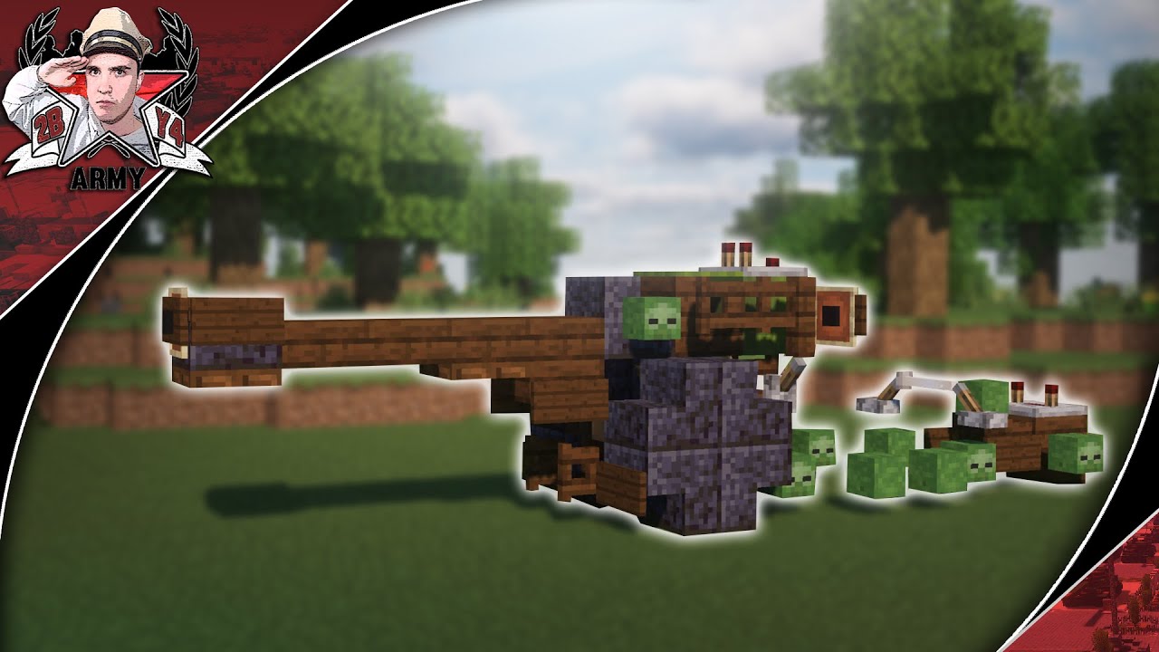 Minecraft: Modern M119A2 | Howitzer Tutorial (Deployed Version) - YouTube