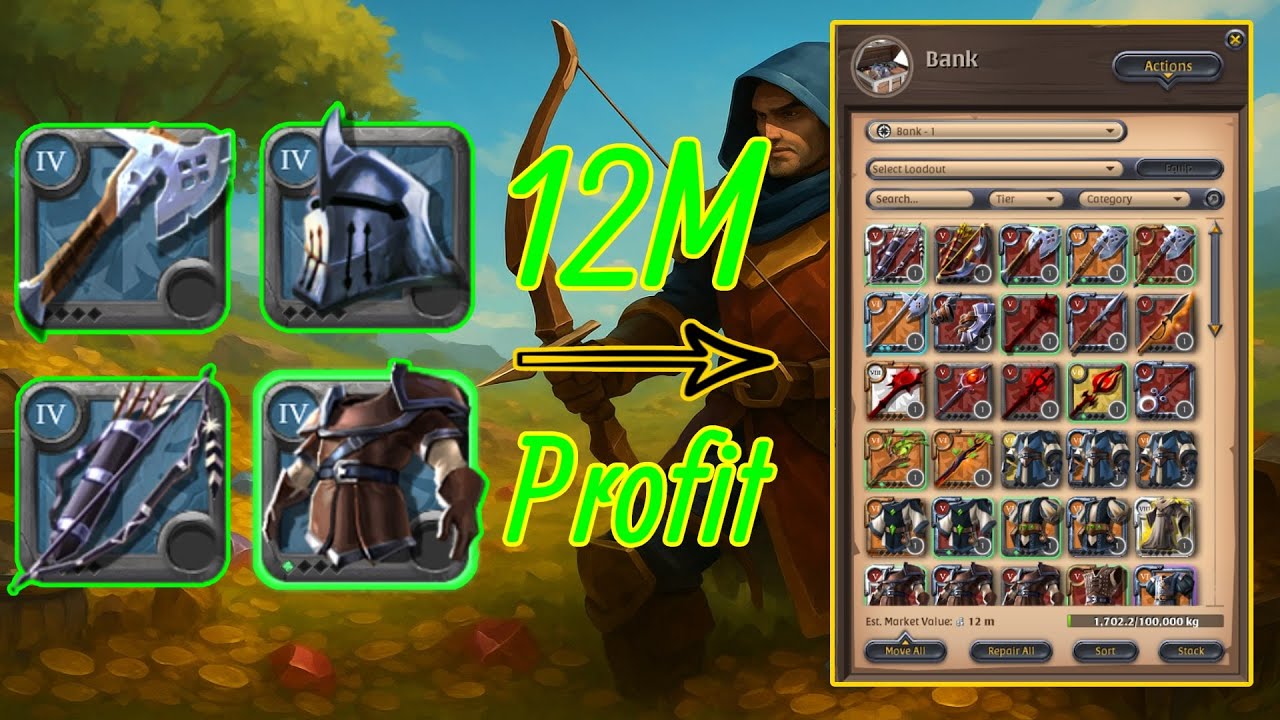I Made 12M Using a 4 1 Build in Albion Online - YouTube