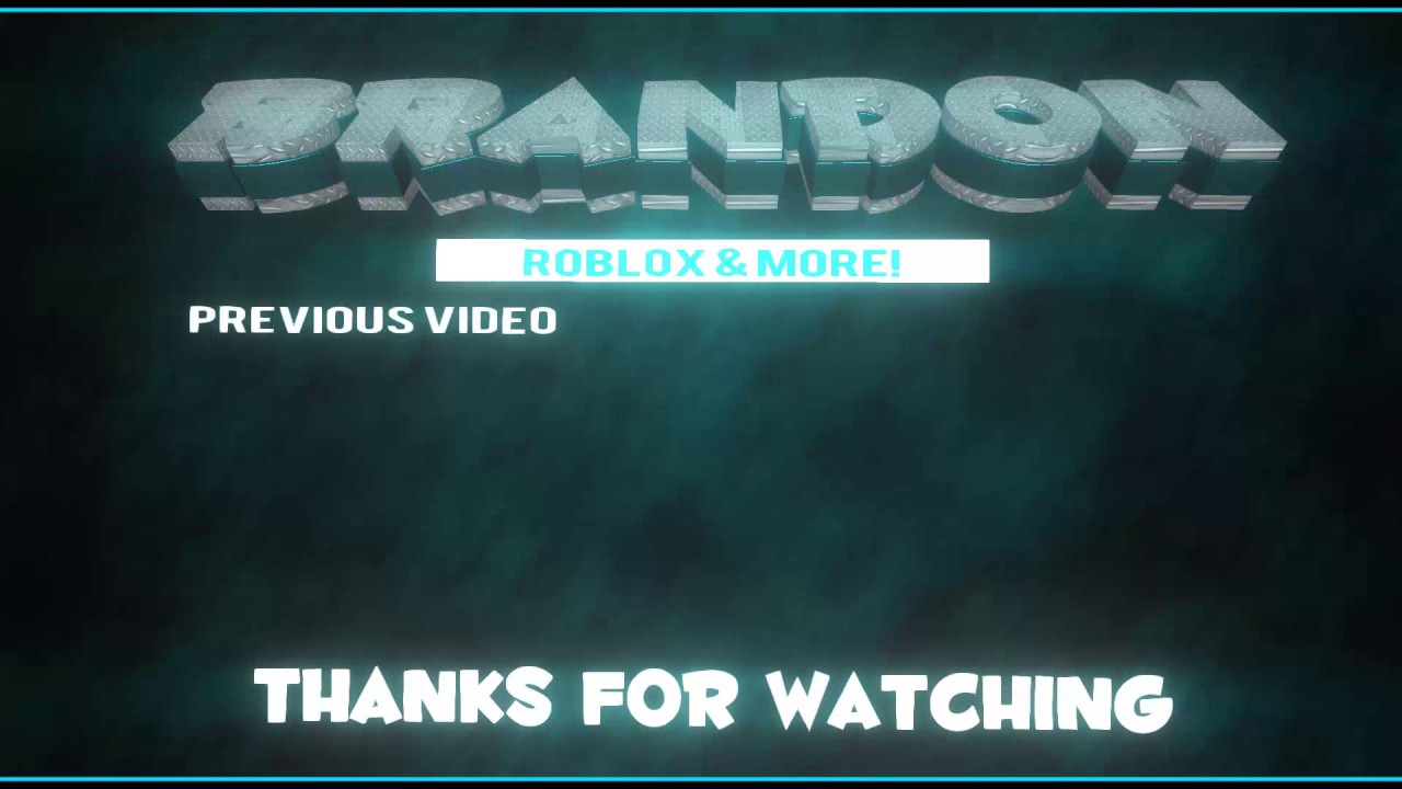 A sneak peak at Brandon - Roblox & More outro - YouTube