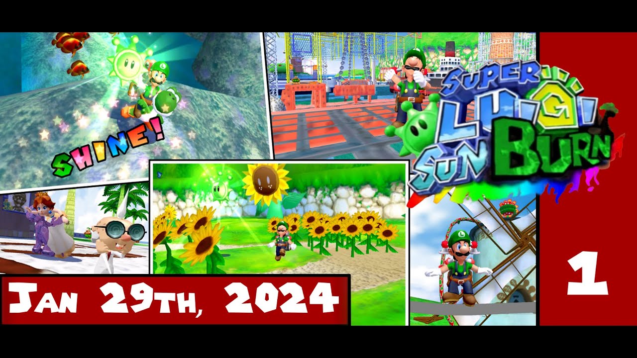 Super Luigi Sunburn: Part 1 - But What If It Was Green? - YouTube