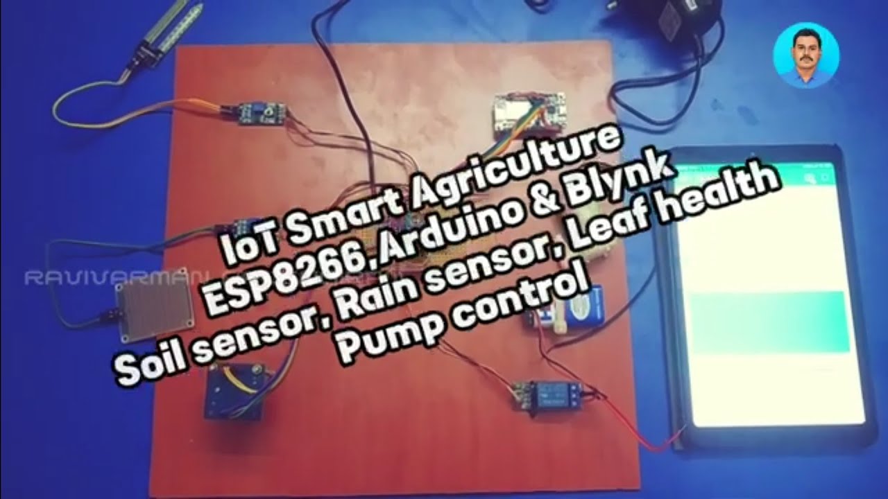 IoT Smart Agriculture - Rain, Soil, Leaf health sensors with pump ...