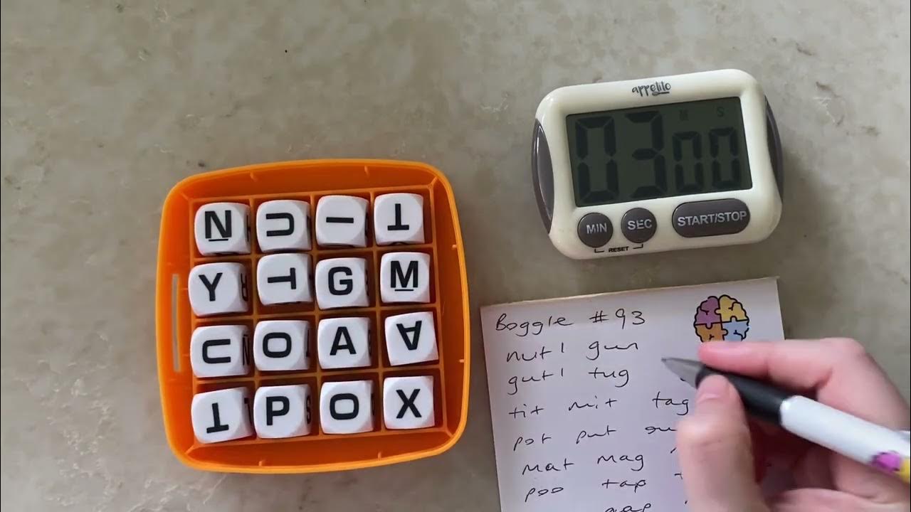 Boggle Game #93 - YouTube