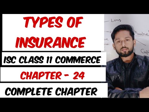 Insurance | Types of Insurance | ISC Commerce Class 11 | Insurance ...