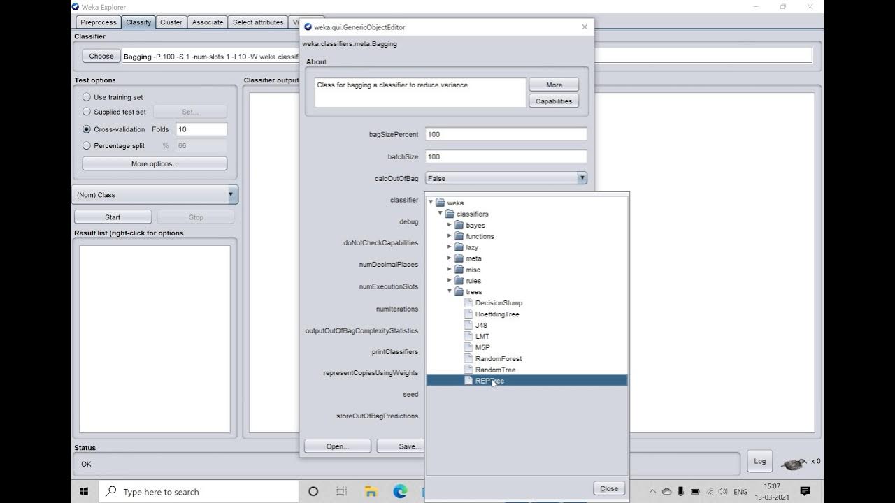 Implementation of Meta Classification Algorithm using WEKA (Ensemble ...
