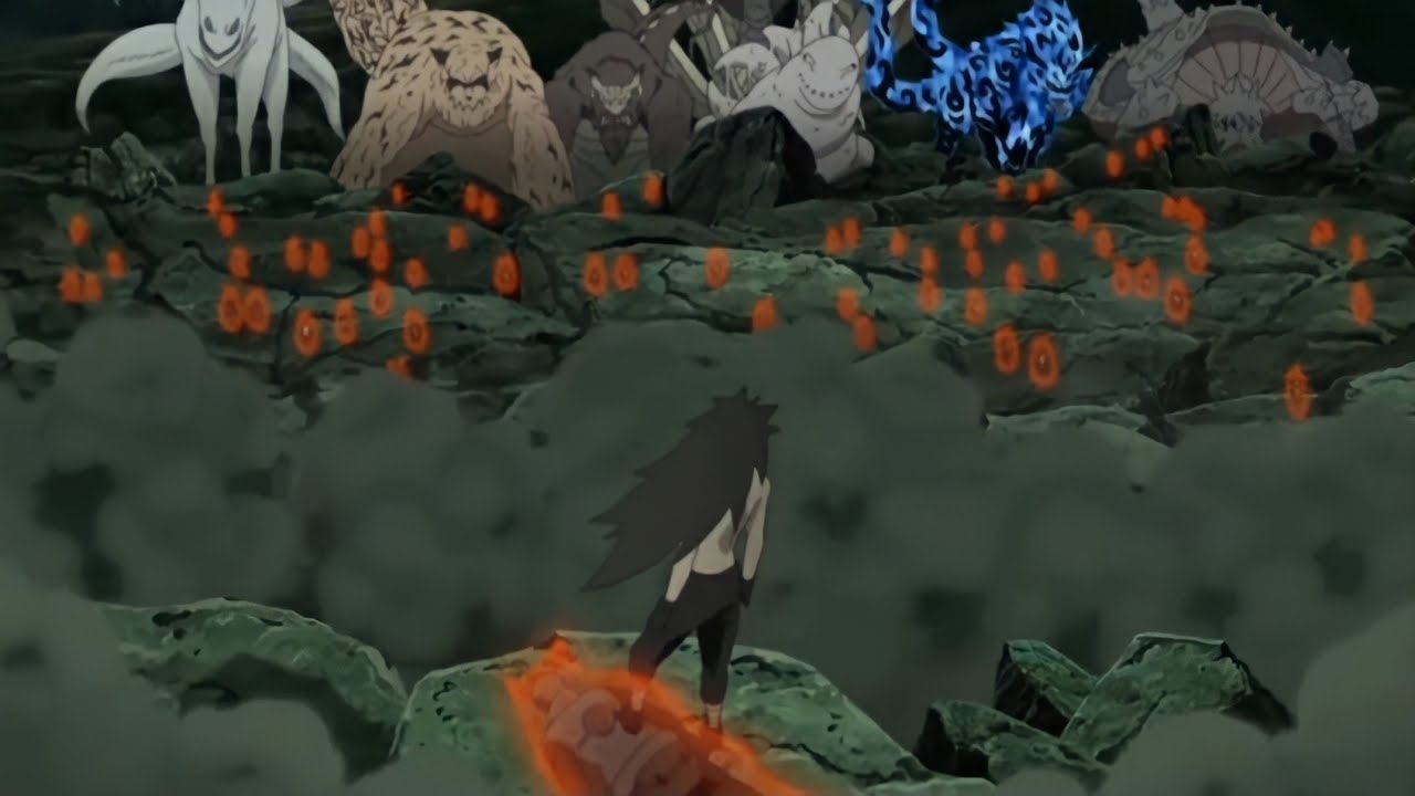 UCHIHA MADARA VS 9 BIJU - YouTube
