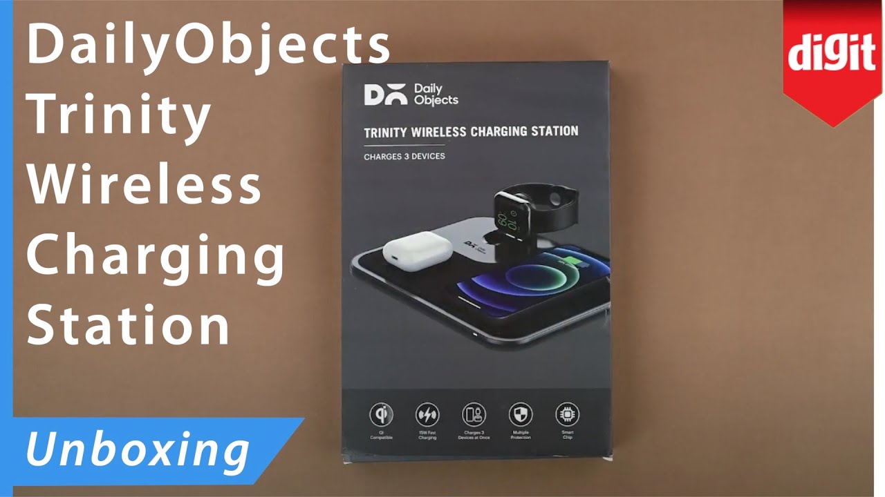 DailyObjects Trinity Wireless Charging Station Unboxing - YouTube