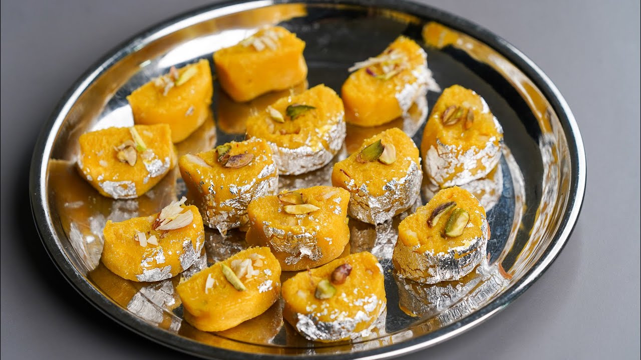 Mango Peda Recipe | Mango Sweets Recipe | Pera Sweets | N'Oven - YouTube
