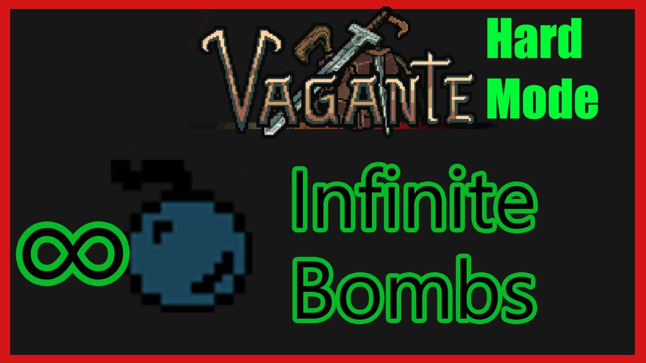 INFINITE CURSED BOMBS?! Vagante Hard mode - YouTube