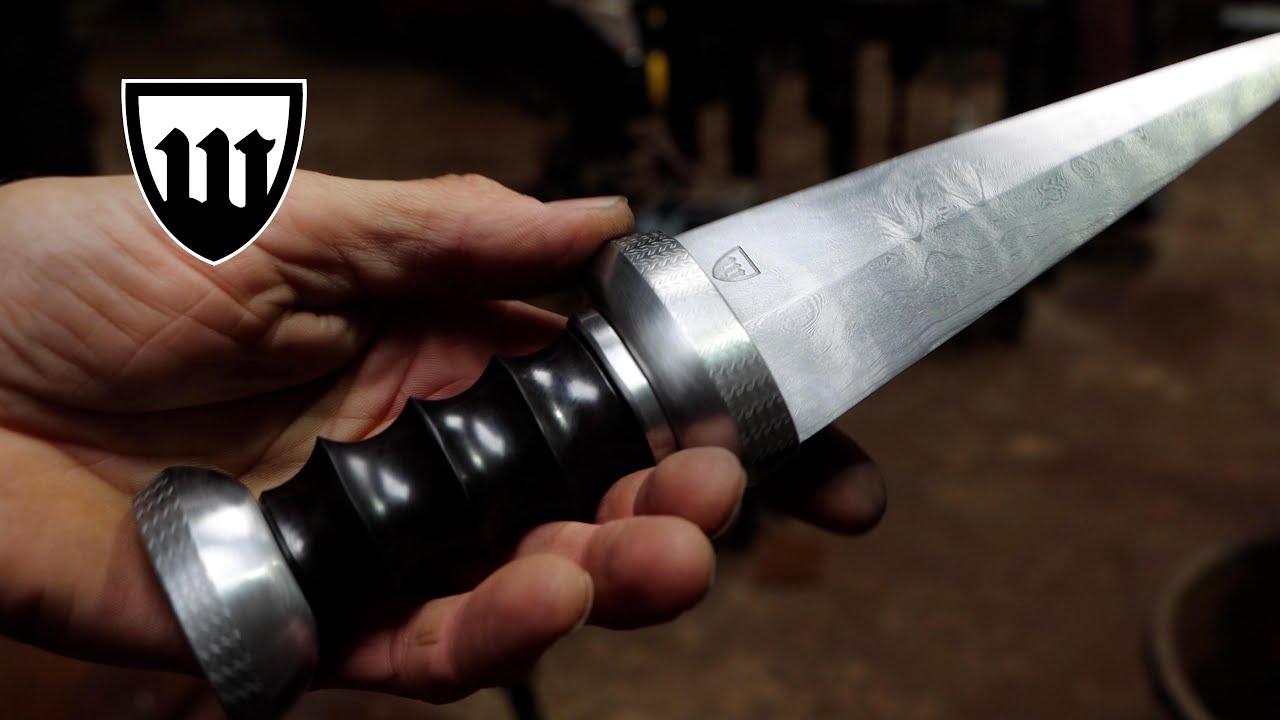 Forging a pattern welded cultist dagger, the complete movie. - YouTube