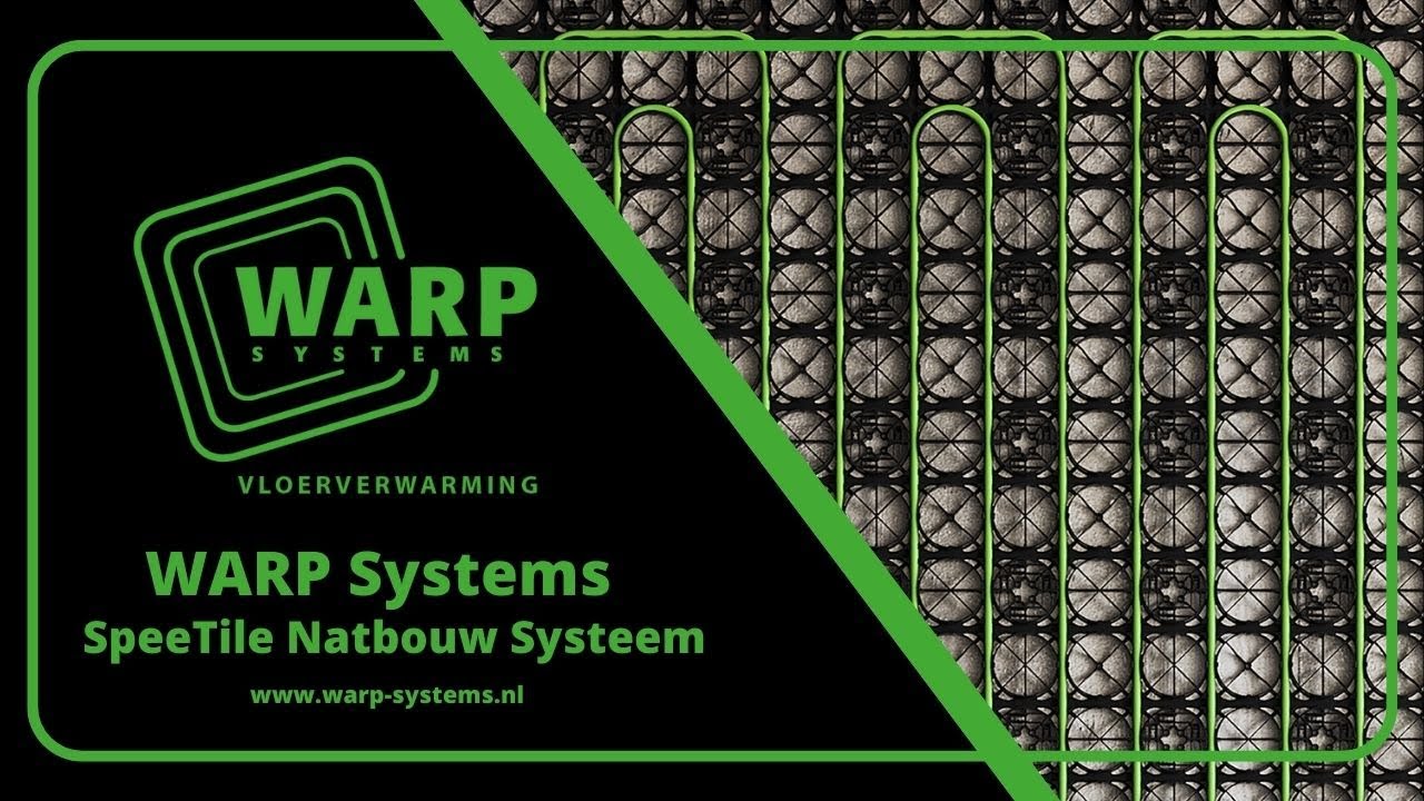 WARP Systems SpeeTile natbouw vloerverwarmingssysteem - YouTube