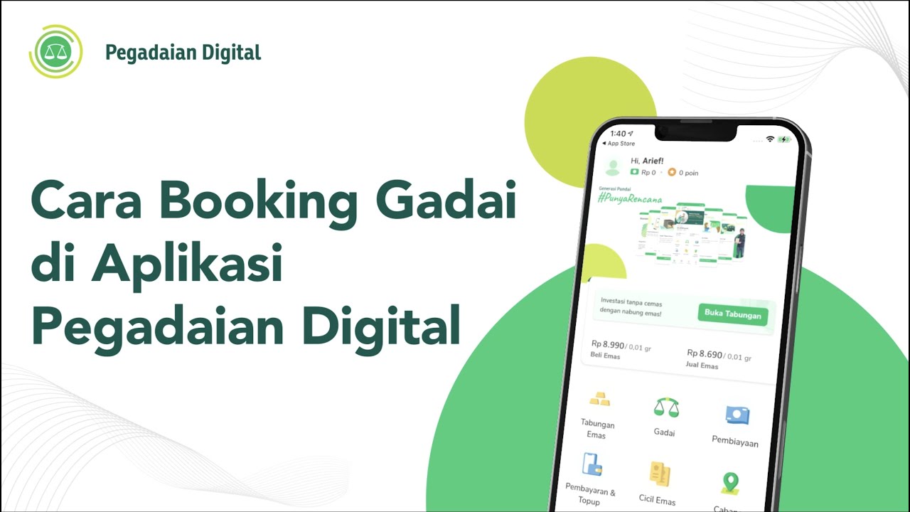 Cara Booking Gadai Melalui Aplikasi Pegadaian Digital - YouTube