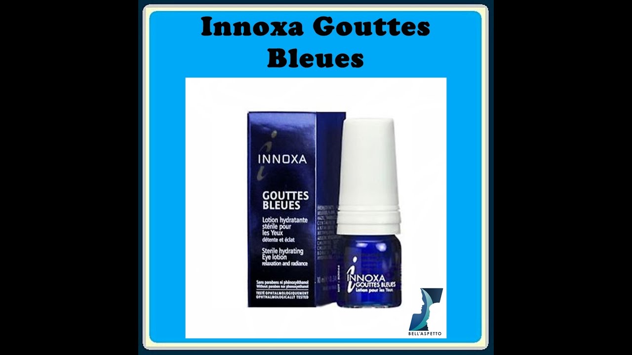 Innoxa Gouttes Bleues french blue eye drops imported from France for ...