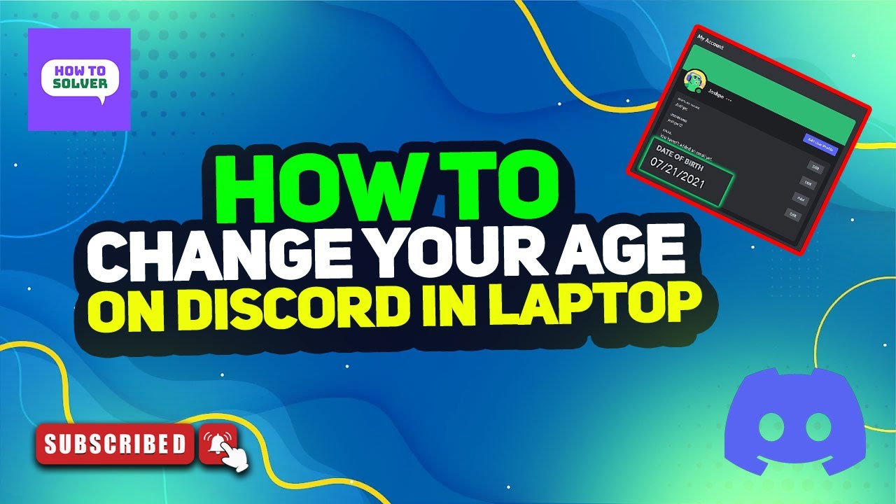 How to Change Age on Discord in Laptop 2025 - YouTube