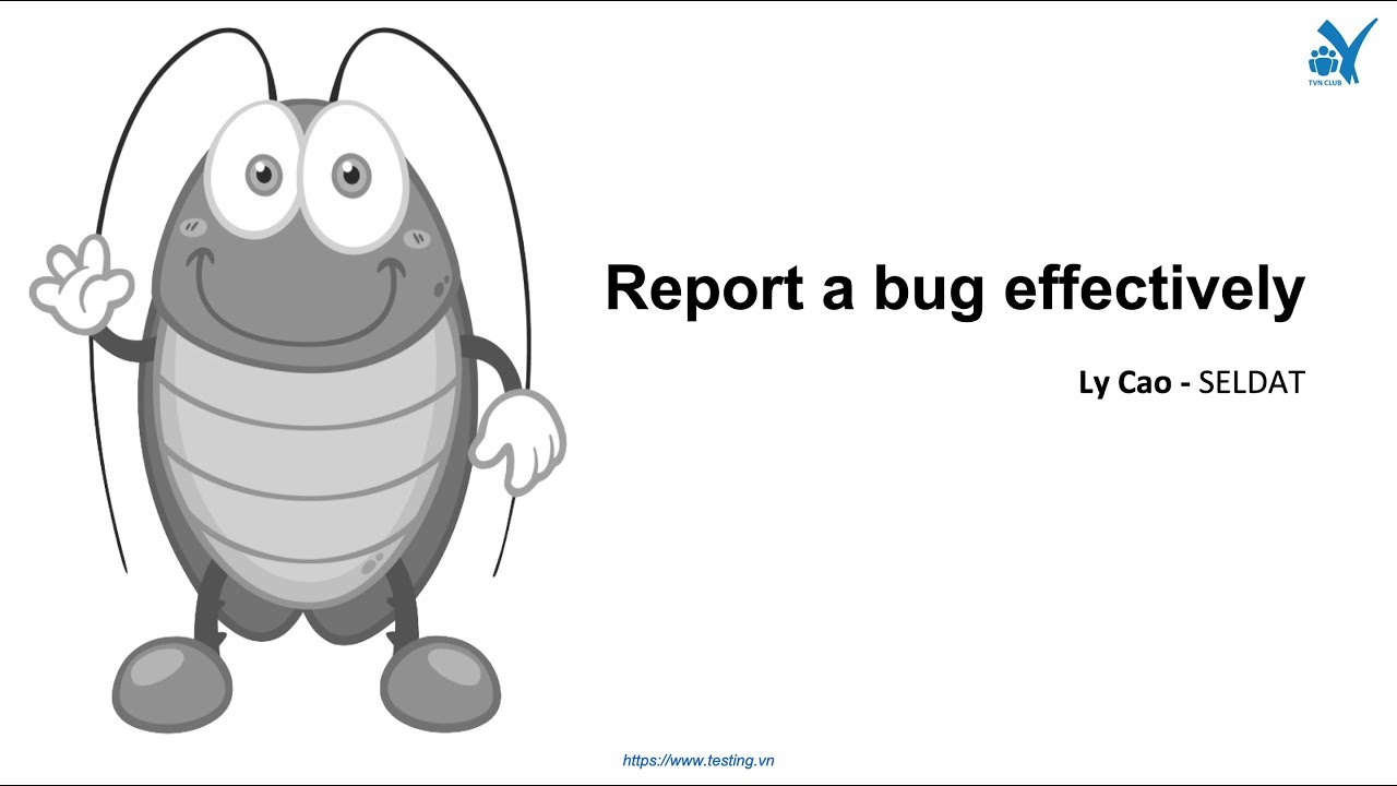 How to report a bug effectively - YouTube