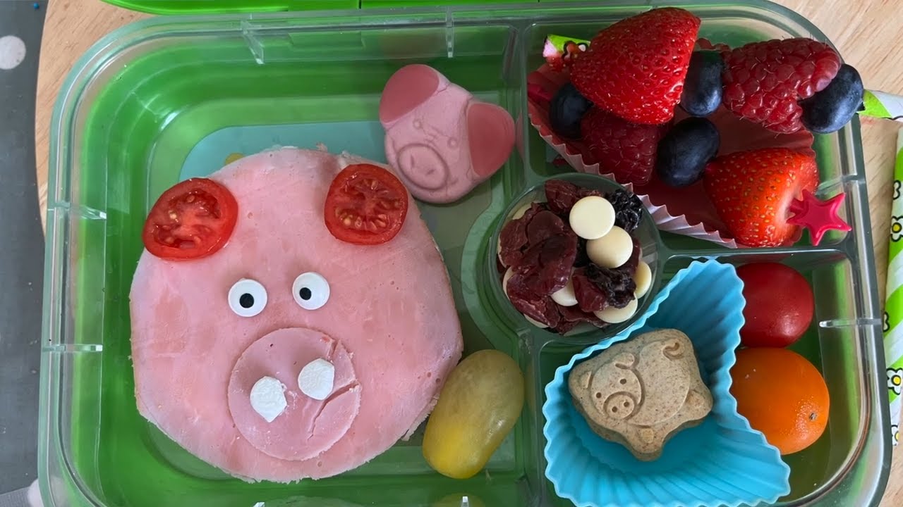 Easy PIG LUNCH BOX IDEA Back to School | Lunchbox World - YouTube